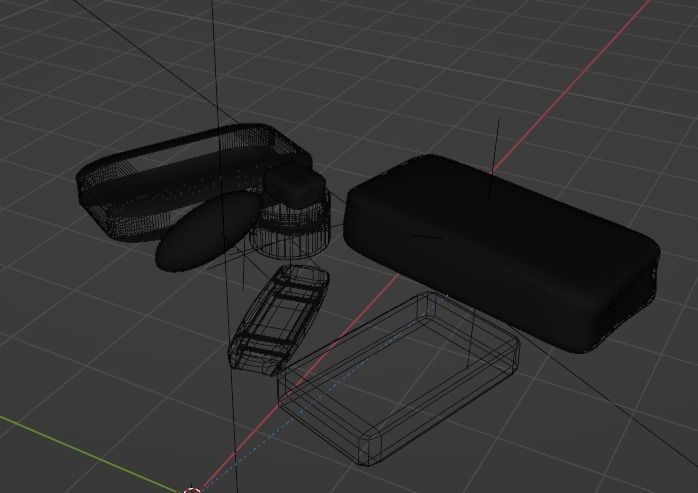 3D model Various Cannabis Hashish Brick Majiruana Products VR / AR ...