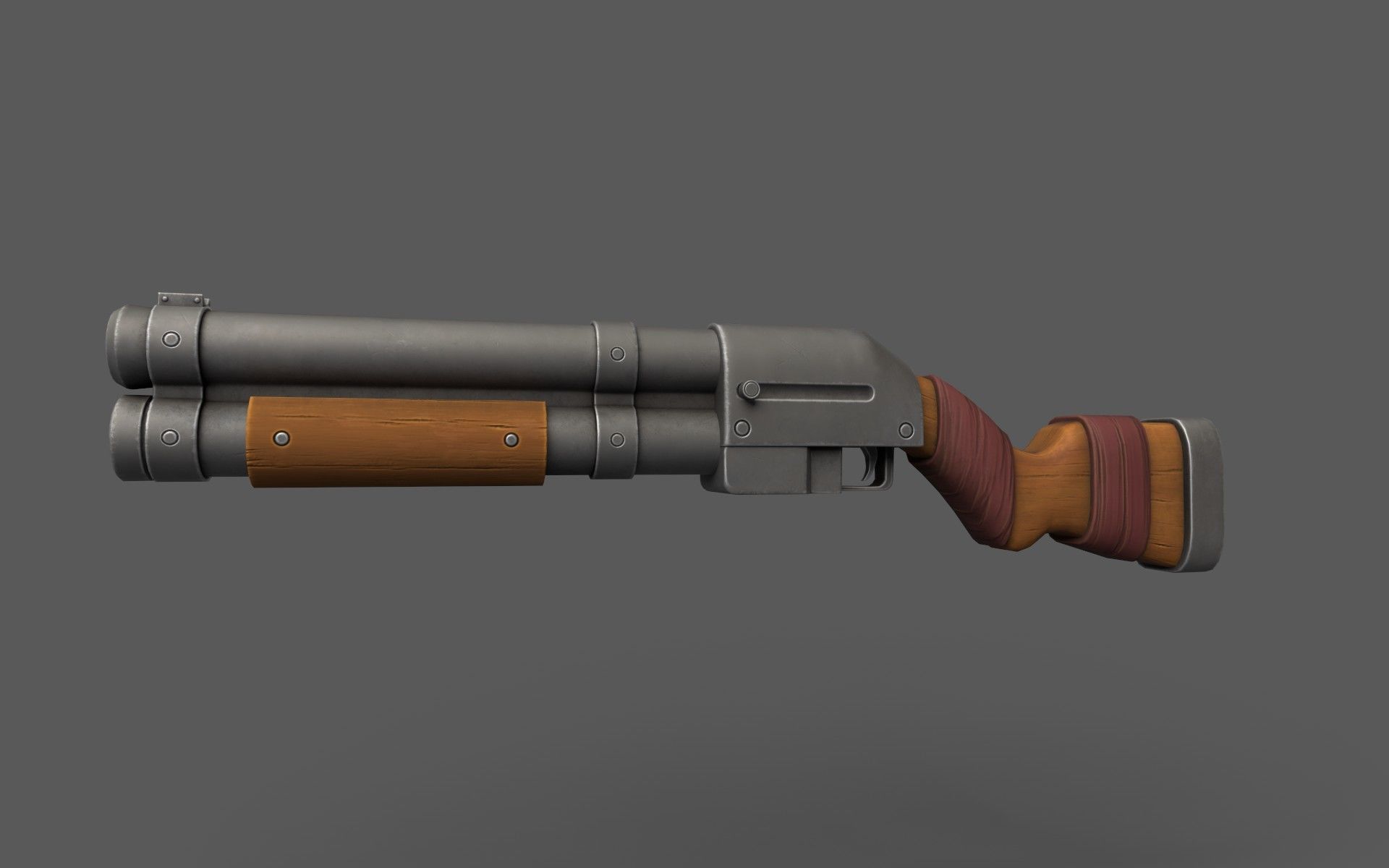 3D model Fantasy Shotguns VR / AR / low-poly | CGTrader