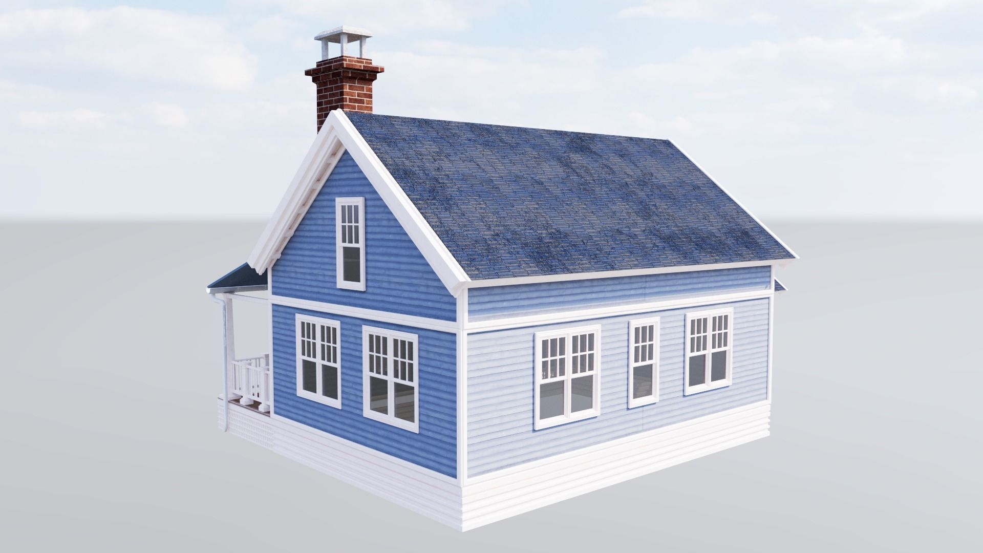 American Cottage - House Model 3D 3D model | CGTrader