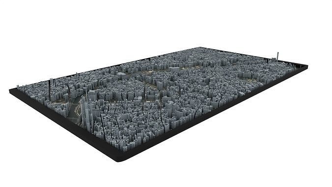 3D model City of Paris VR / AR / low-poly | CGTrader