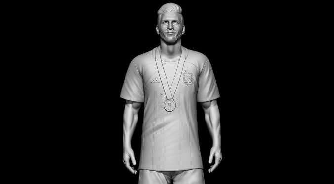 messi statue - fifa 2022 winning momment 3D model 3D printable | CGTrader