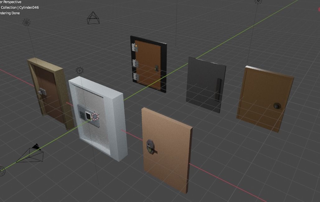 3D model Doors VR / AR / low-poly | CGTrader