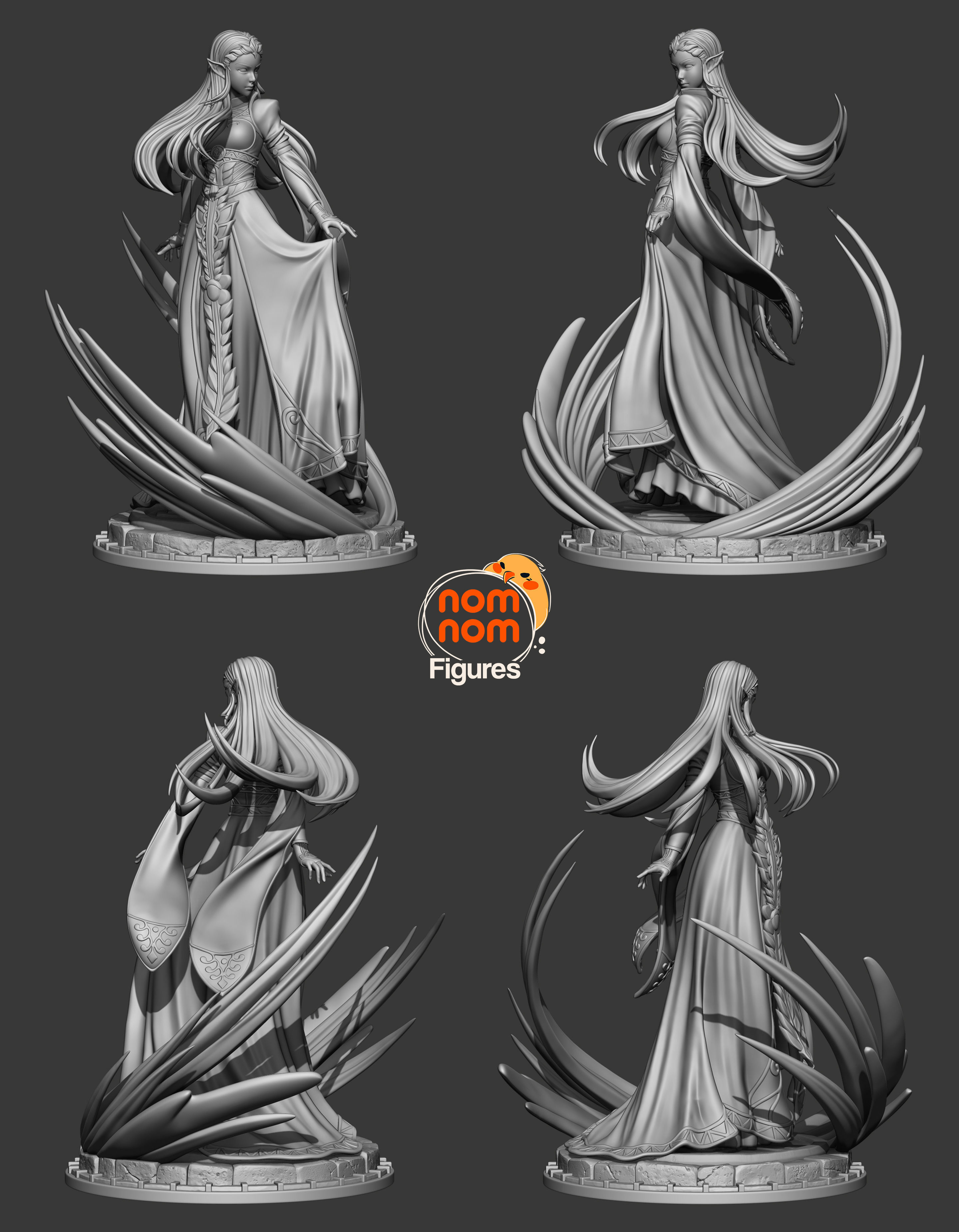 Princess Zelda from Breath of the Wild 3D model 3D printable | CGTrader
