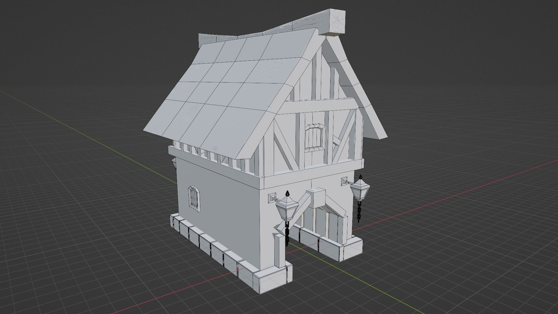 Medieval Houses - Mid Poly 3D model | CGTrader