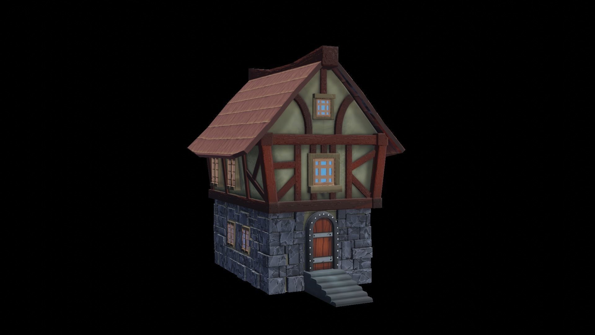 Medieval Houses - Mid Poly 3D model | CGTrader
