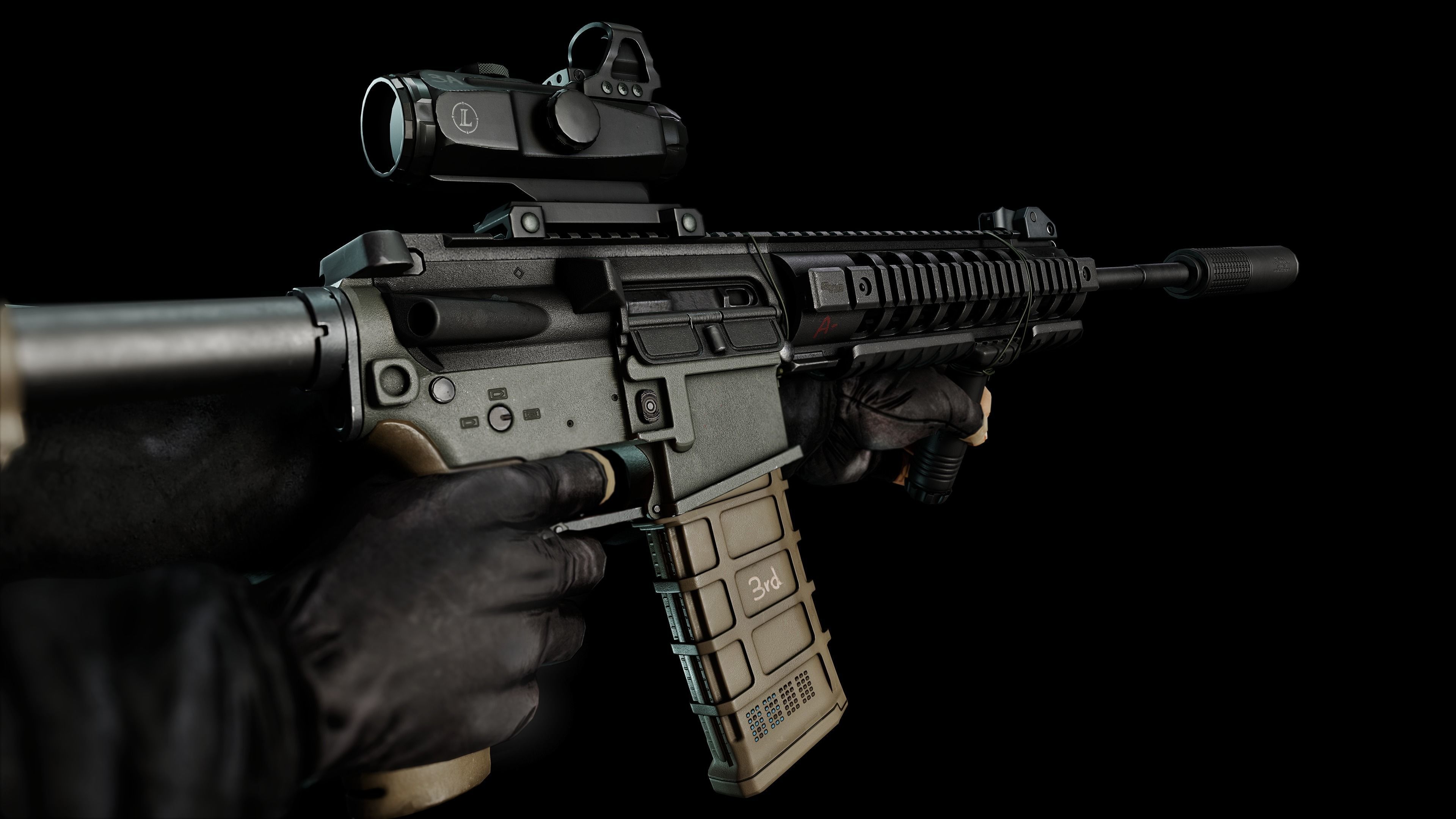 3D model M4 Assault rifle VR / AR / low-poly | CGTrader