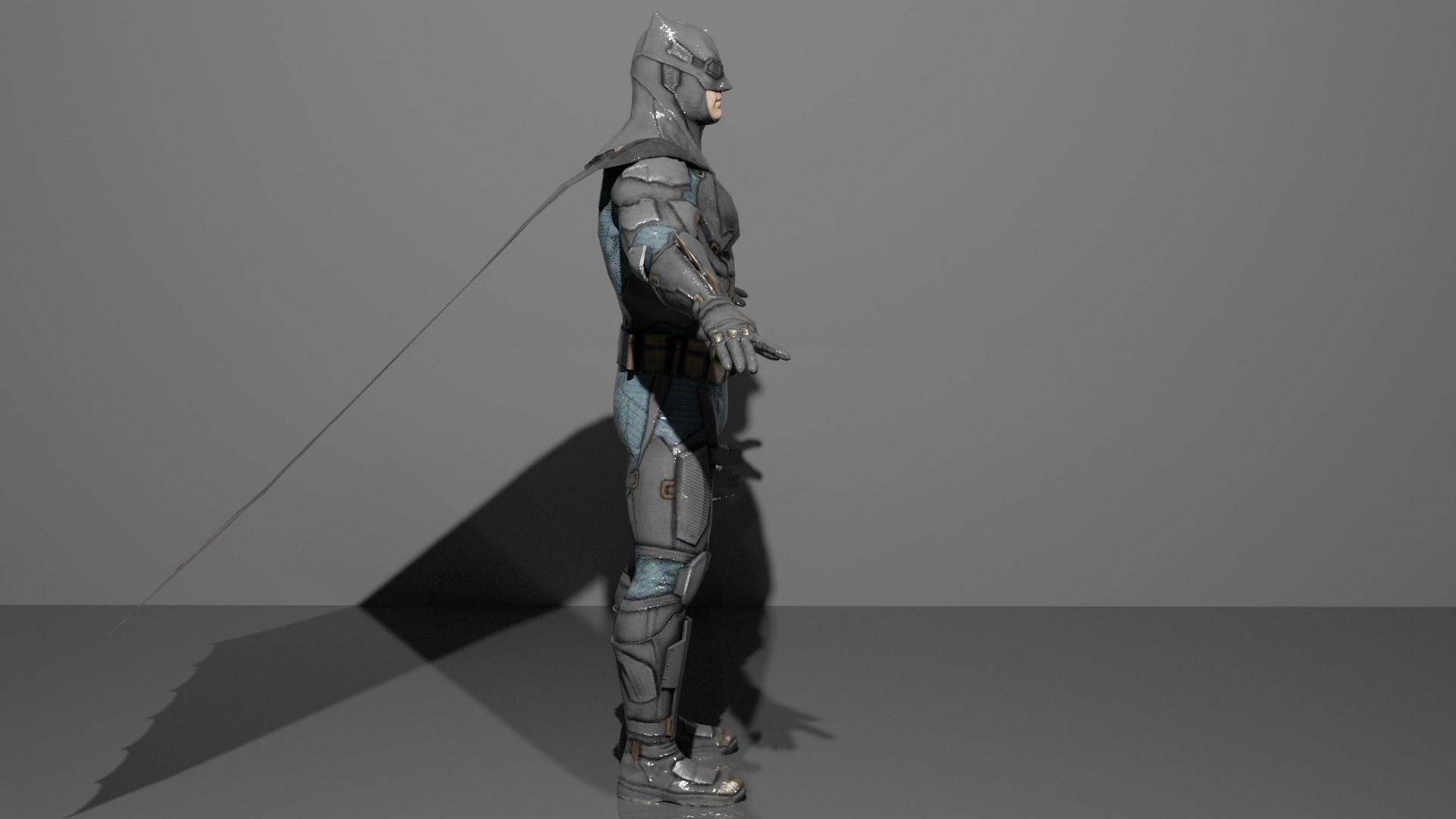 Batman in knight costume 3D model rigged | CGTrader