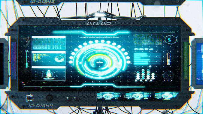 Futuristic Computer Screen