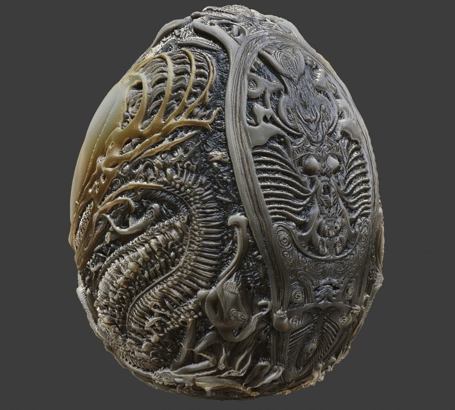 Realistic high quality Alien Egg PBR 3D model | CGTrader