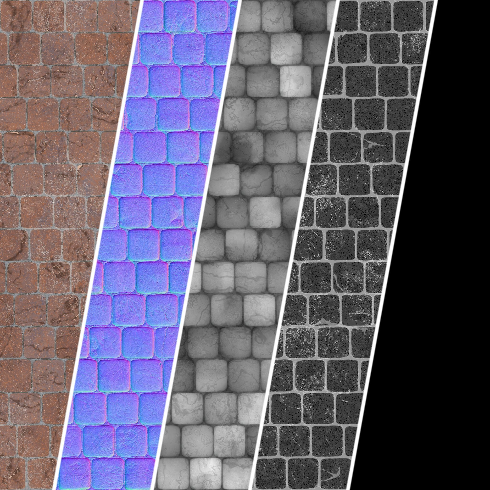 Texture Stone Wall Materials 47- Stone By Moss Sbsar Pbr 4k Seamless VR ...