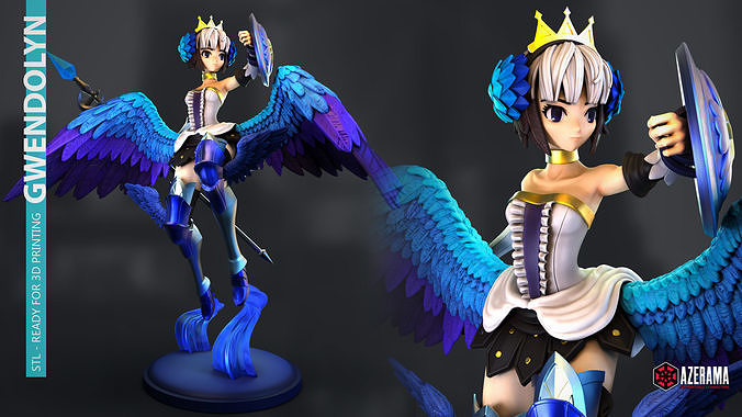GWENDOLYN STL READY FOR 3D PRINTING 3D model 3D printable | CGTrader