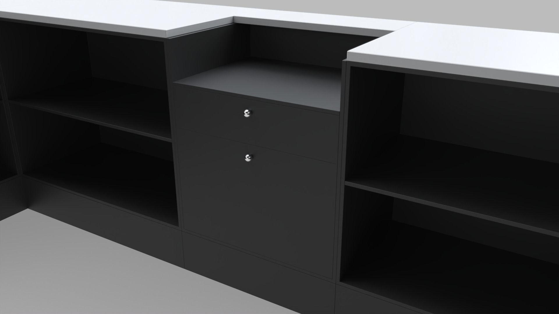 Counter Cashier Modules 3D model | CGTrader