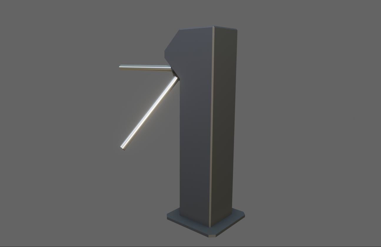 3D model Ticket Gate Access Control - Catraca de Acesso VR / AR / low ...