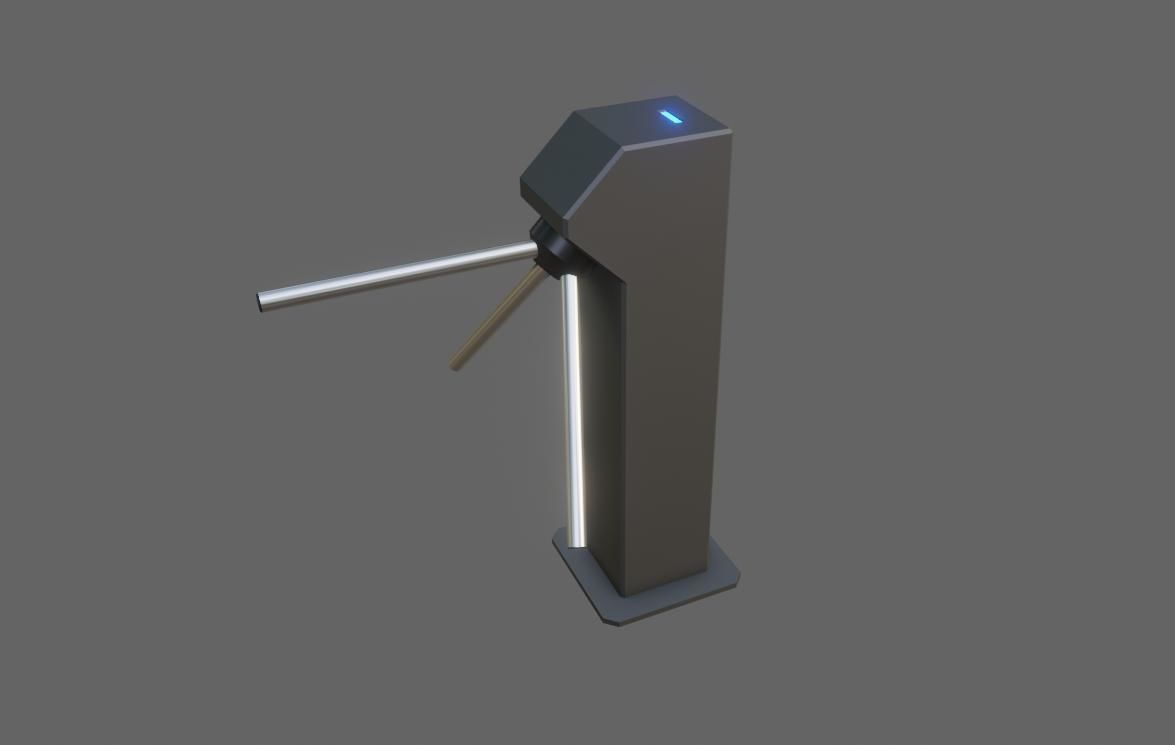 3D model Ticket Gate Access Control - Catraca de Acesso VR / AR / low ...