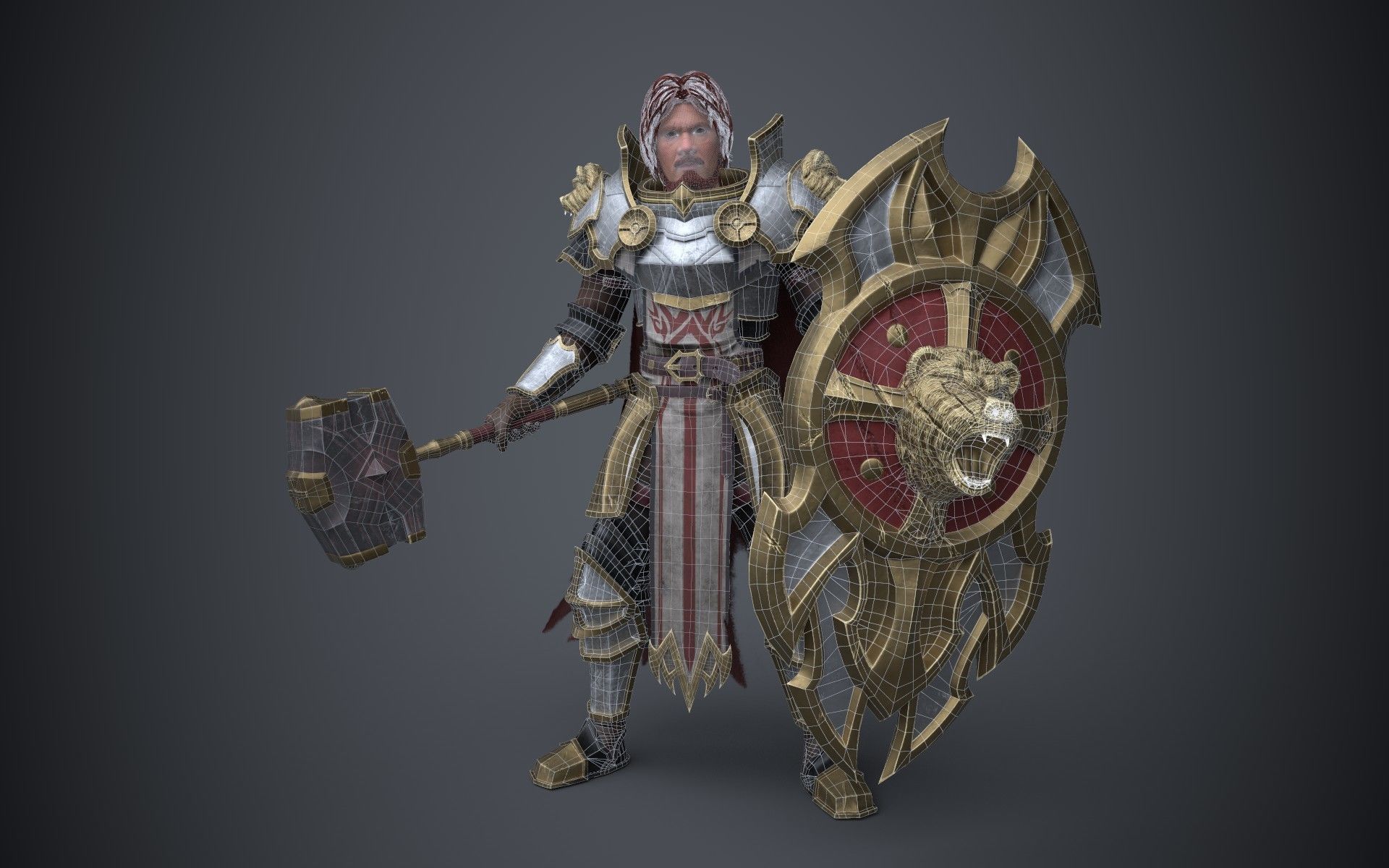 3D model Legion armored knight VR / AR / low-poly | CGTrader