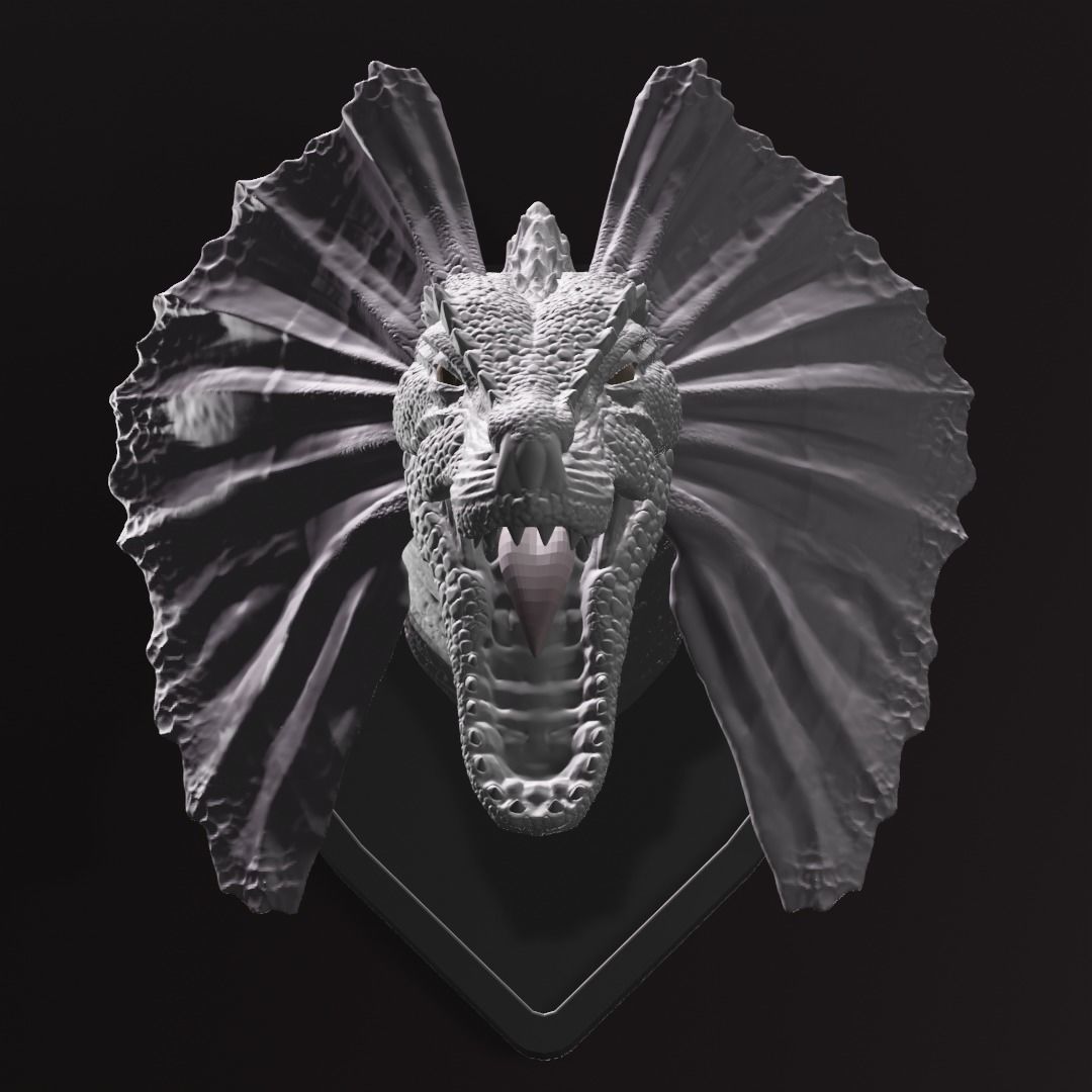 Great Jaggi Wall Mount Bust 3d Print Model 3D model 3D printable | CGTrader