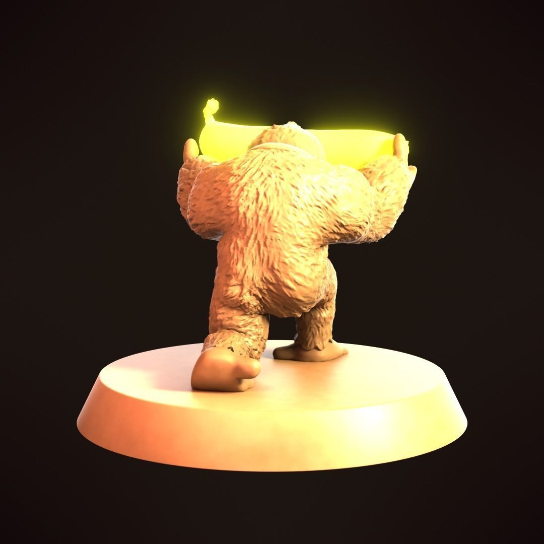 Donkey Kong Banana Holder 3D model 3D printable | CGTrader