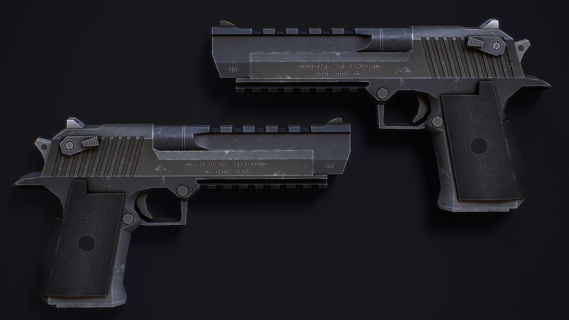 3D Model Collection Small Weapon Pack vol 01 - Low Poly Game Ready VR ...