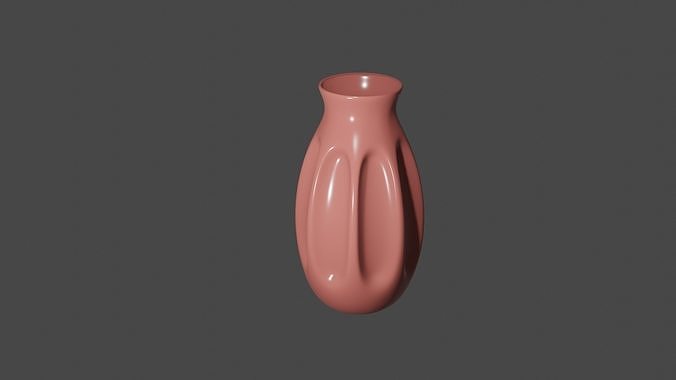 Stylish vase for home restaurant and hotels free 3D model | CGTrader