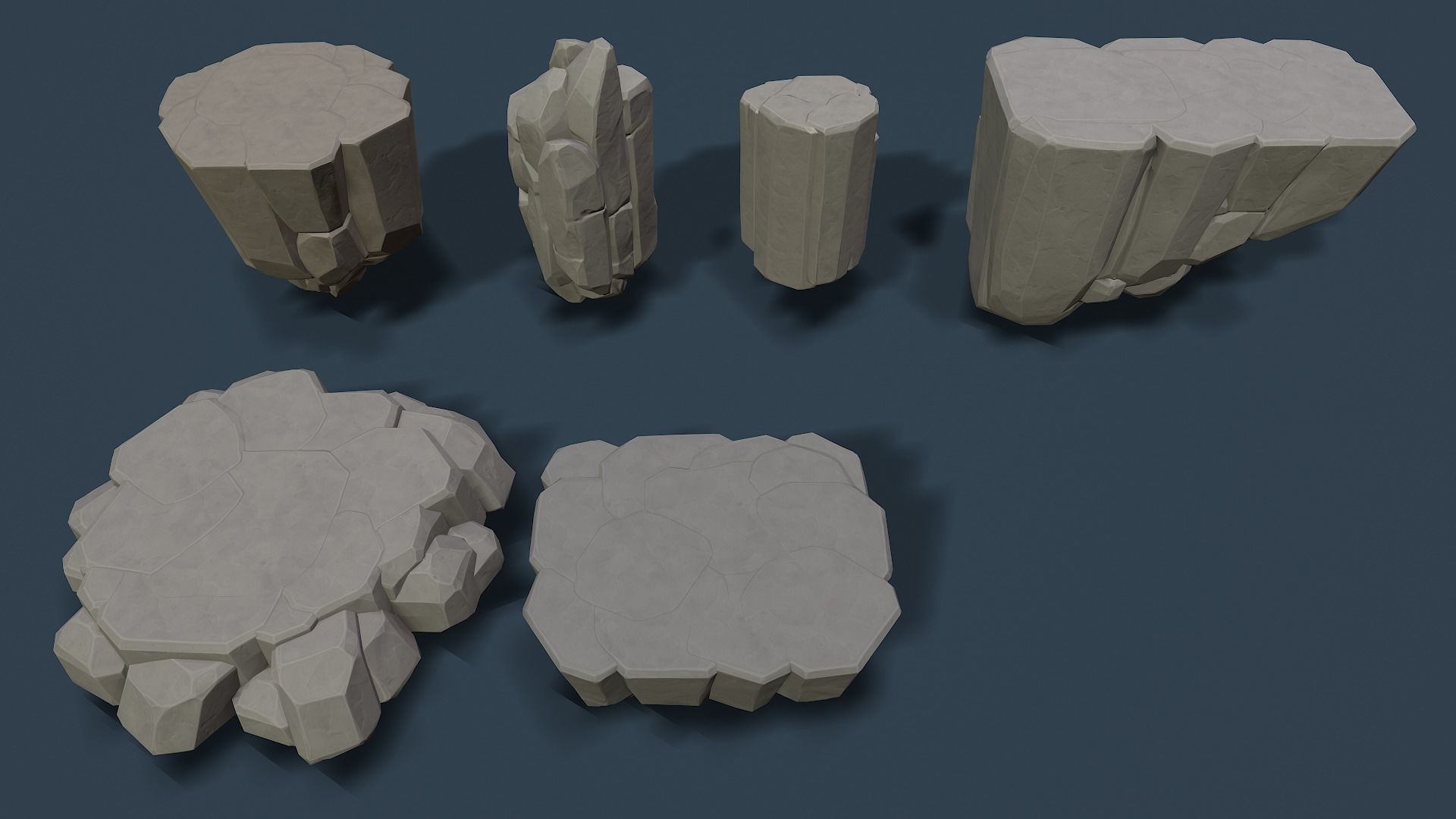 3D model Stylised Rocks VR / AR / low-poly | CGTrader