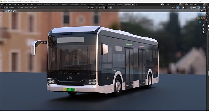 yutong U10 3dbus 3D model | CGTrader