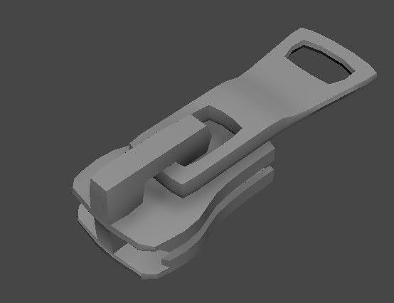 Zipper clip 3D model | CGTrader