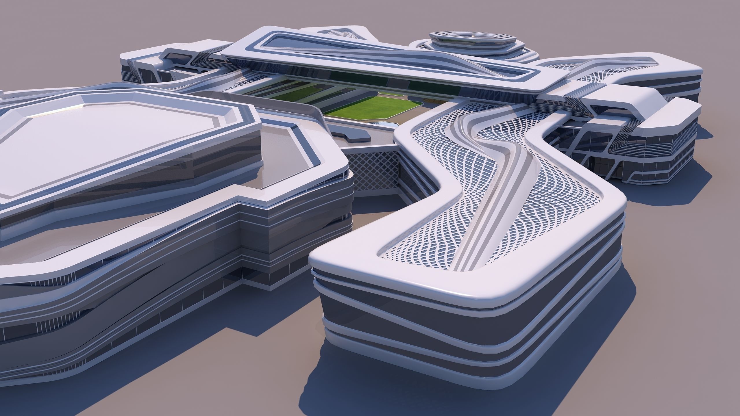 0117 - Modern Building 3D model | CGTrader