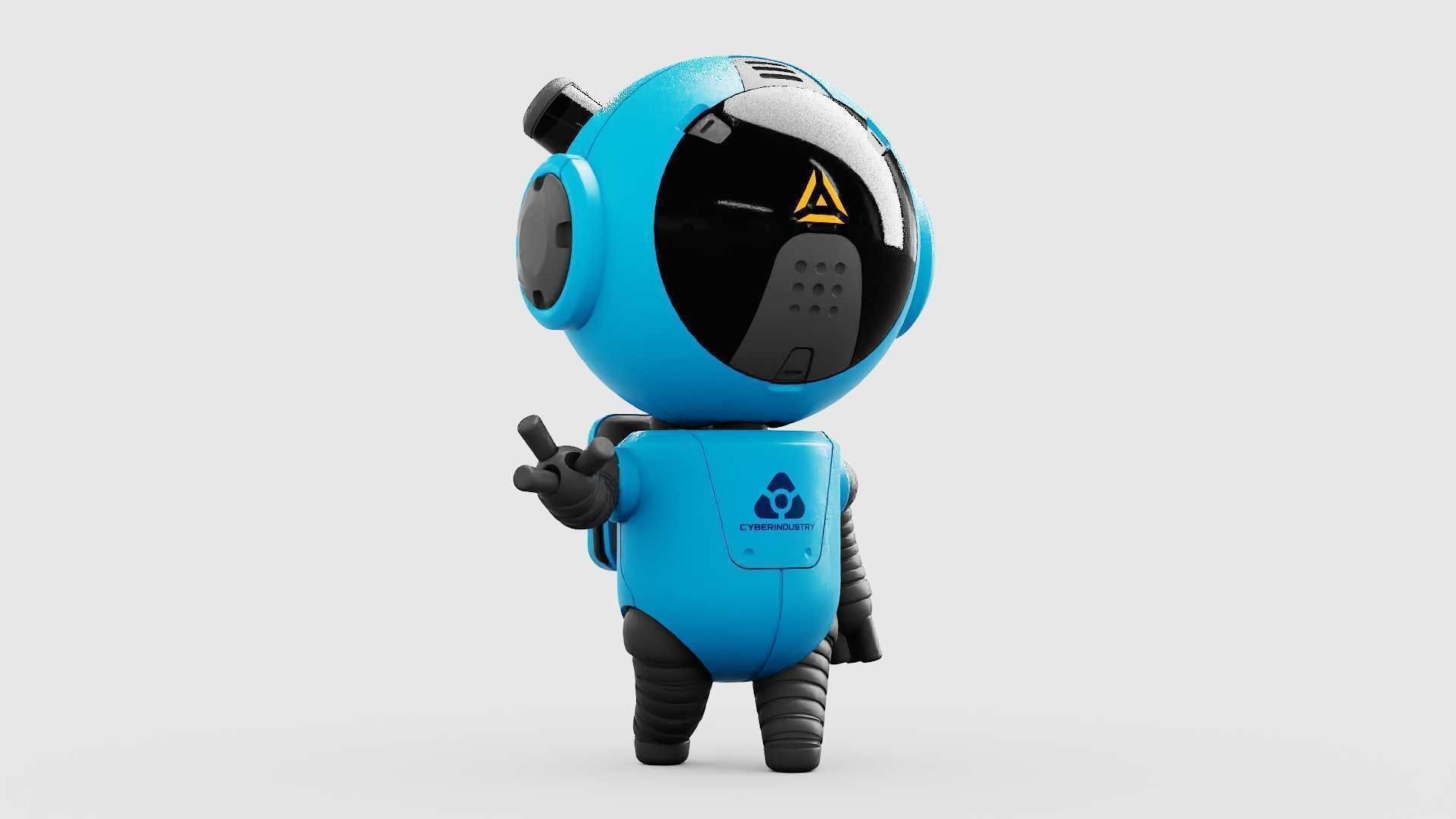 TOON BOT ECHO RIGGED 3D model rigged | CGTrader