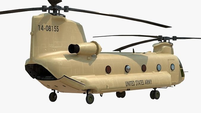 3D model transport rotorcraft Chinook CH-47 VR / AR / low-poly | CGTrader