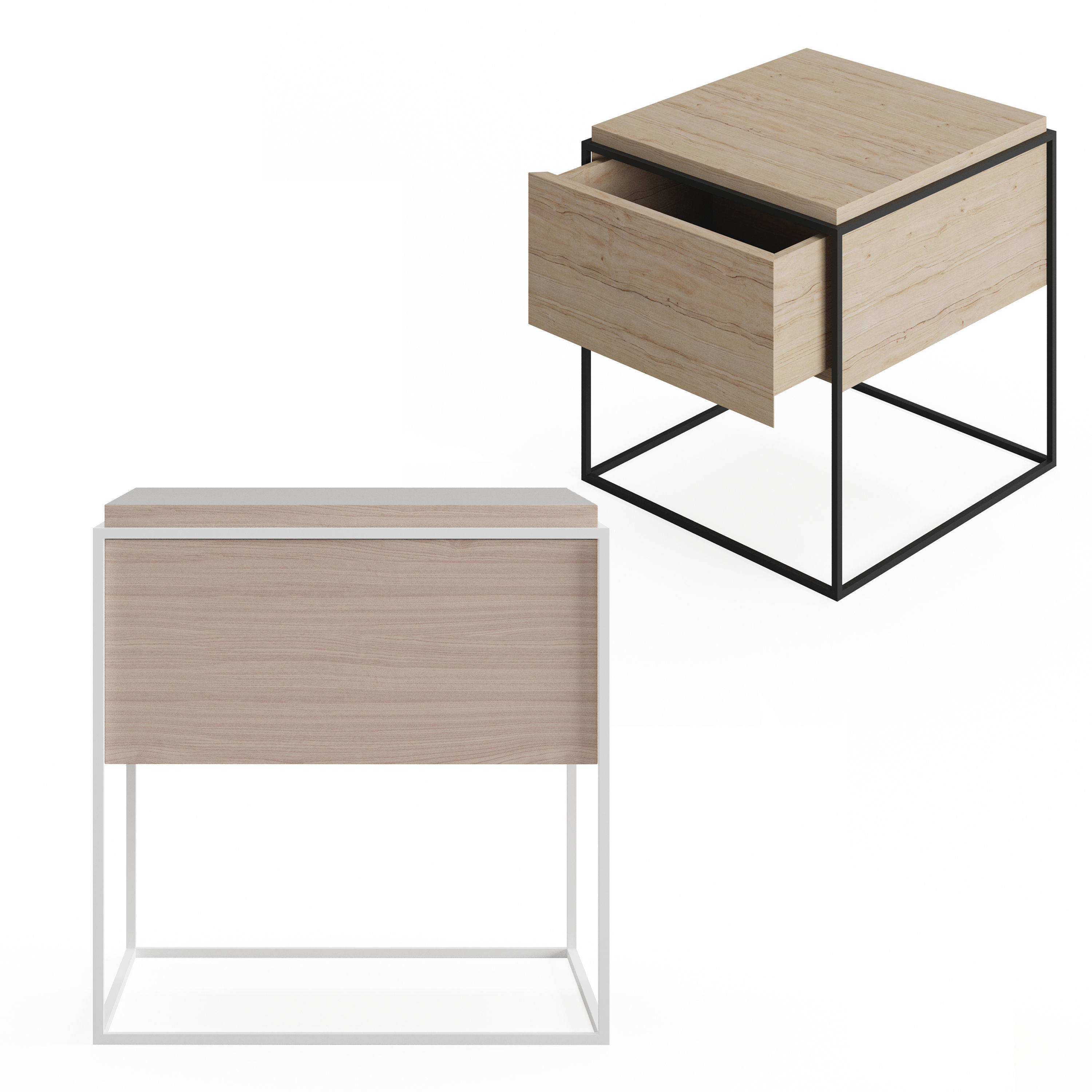 Monolit Bedside Table By Ethnicraft 3D model | CGTrader