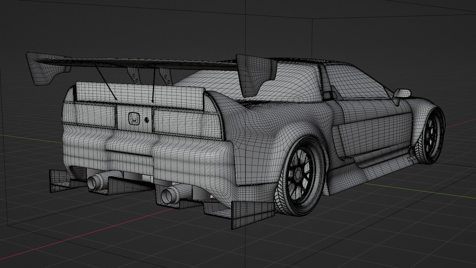 Honda NSX Modified 3D model | CGTrader