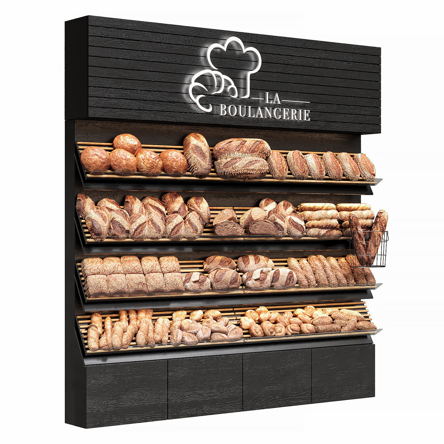 Bread store 3D model | CGTrader