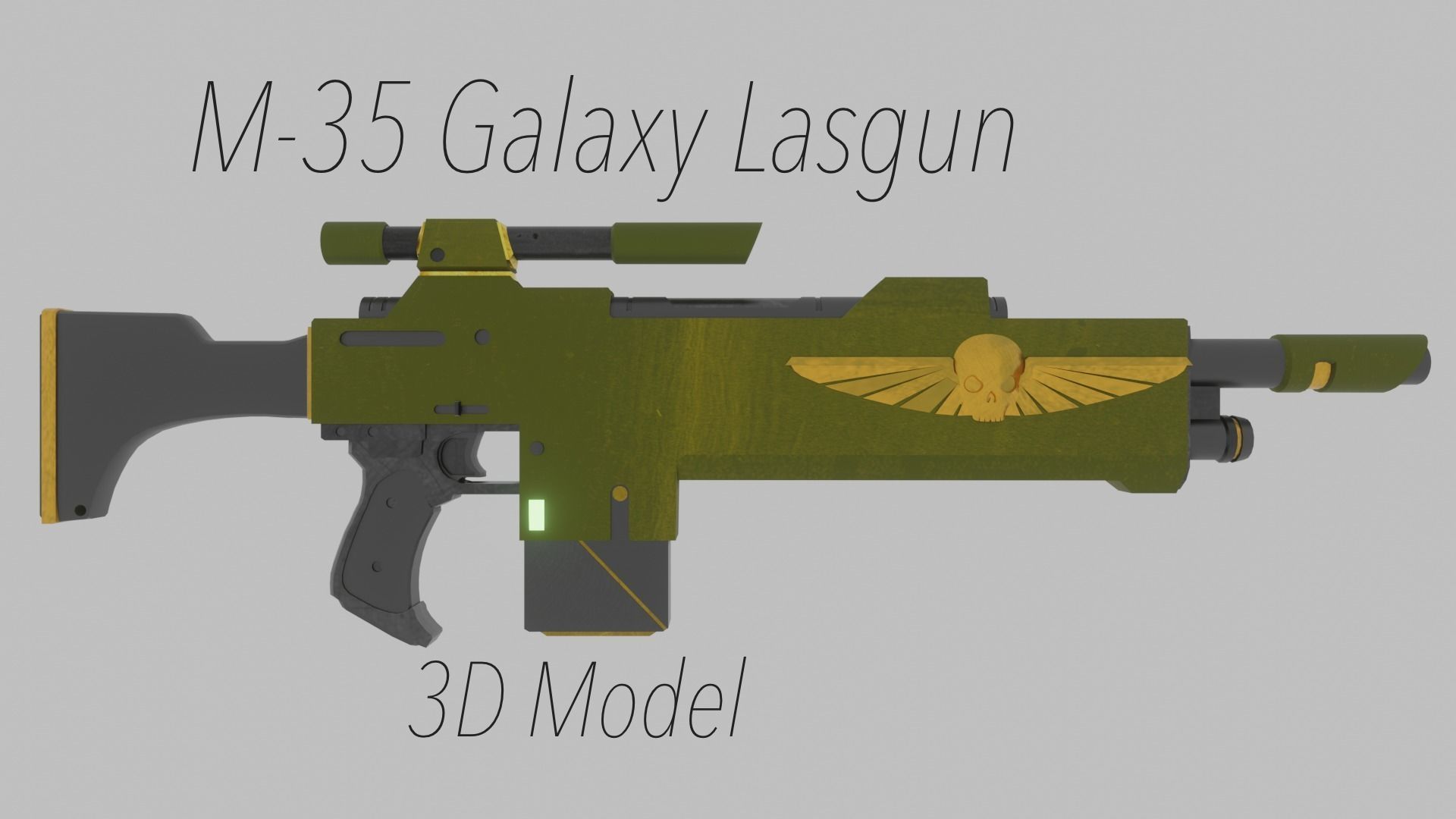 3D model m35 galaxy Lasgun 3D model VR / AR / low-poly | CGTrader