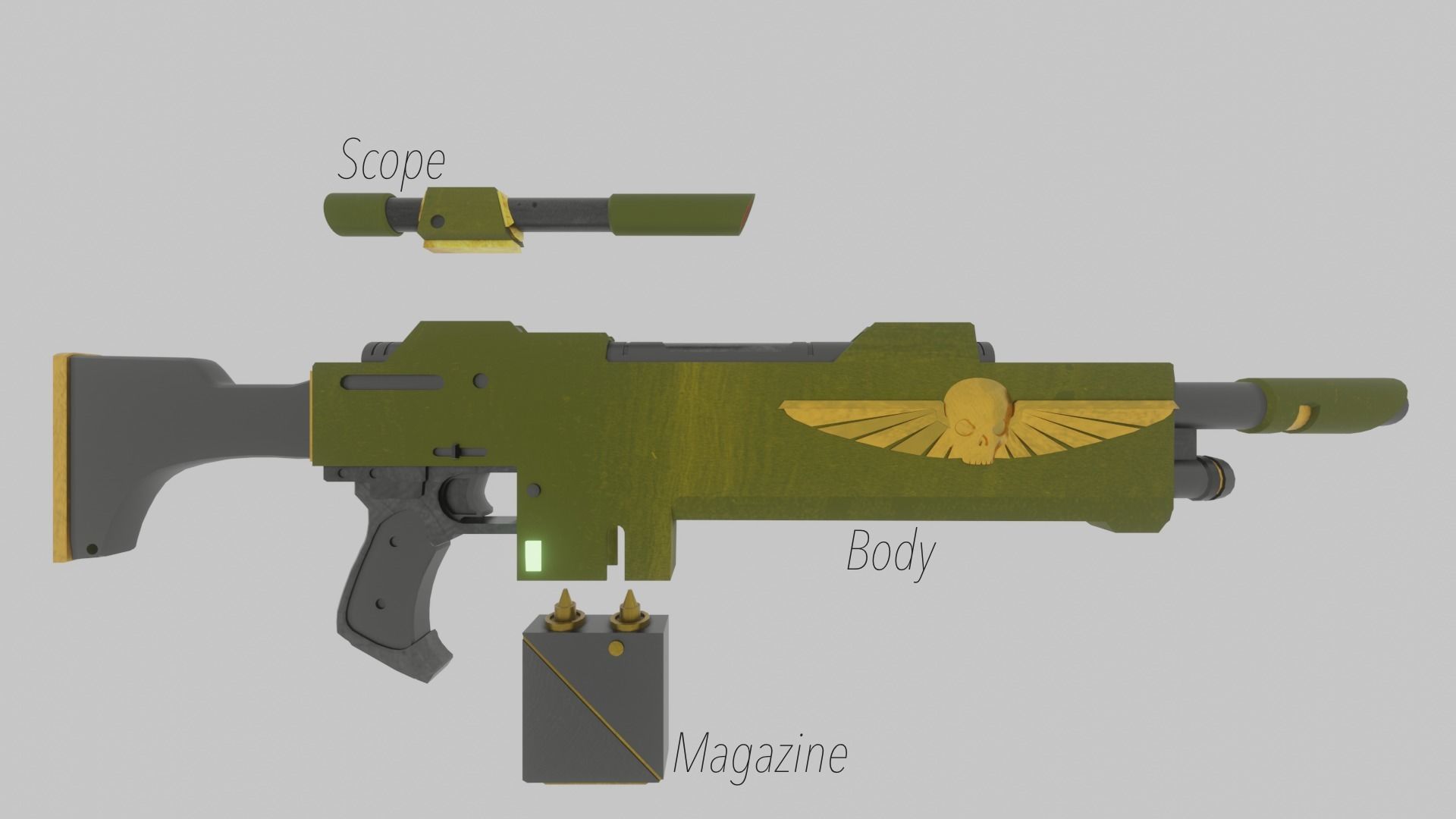 3D model m35 galaxy Lasgun 3D model VR / AR / low-poly | CGTrader