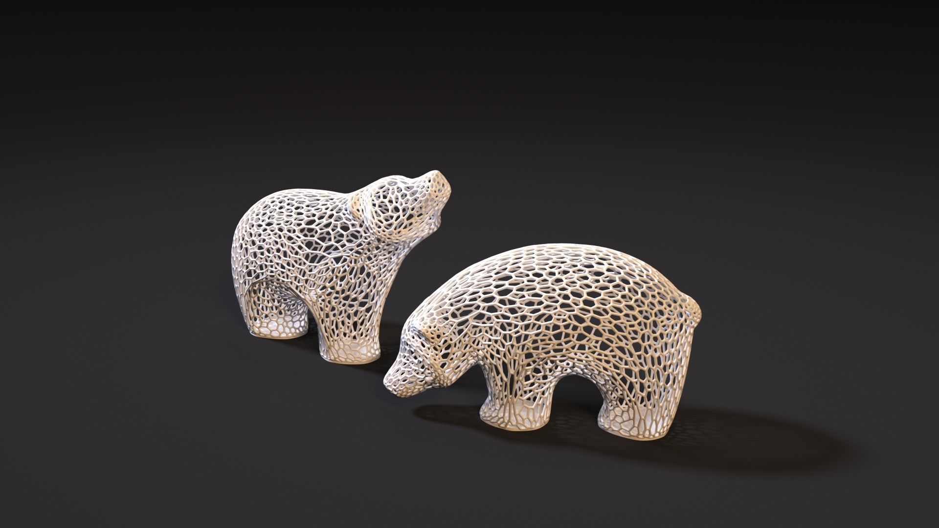 Bear sculpture 3D model 3D printable | CGTrader
