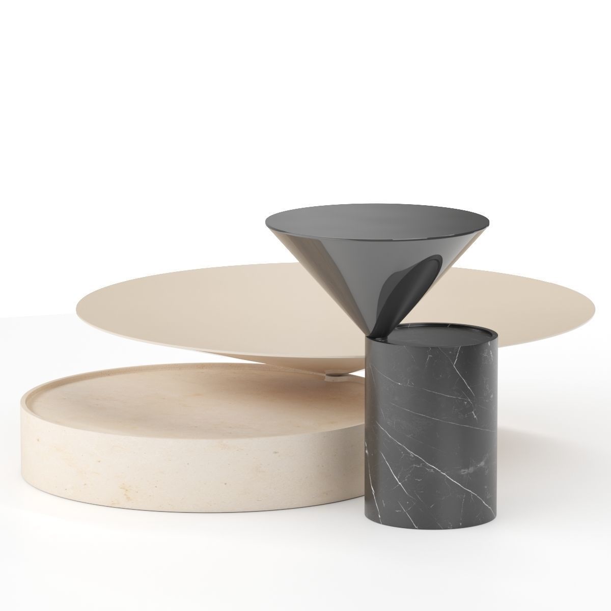 Laurel side table 3D model | CGTrader