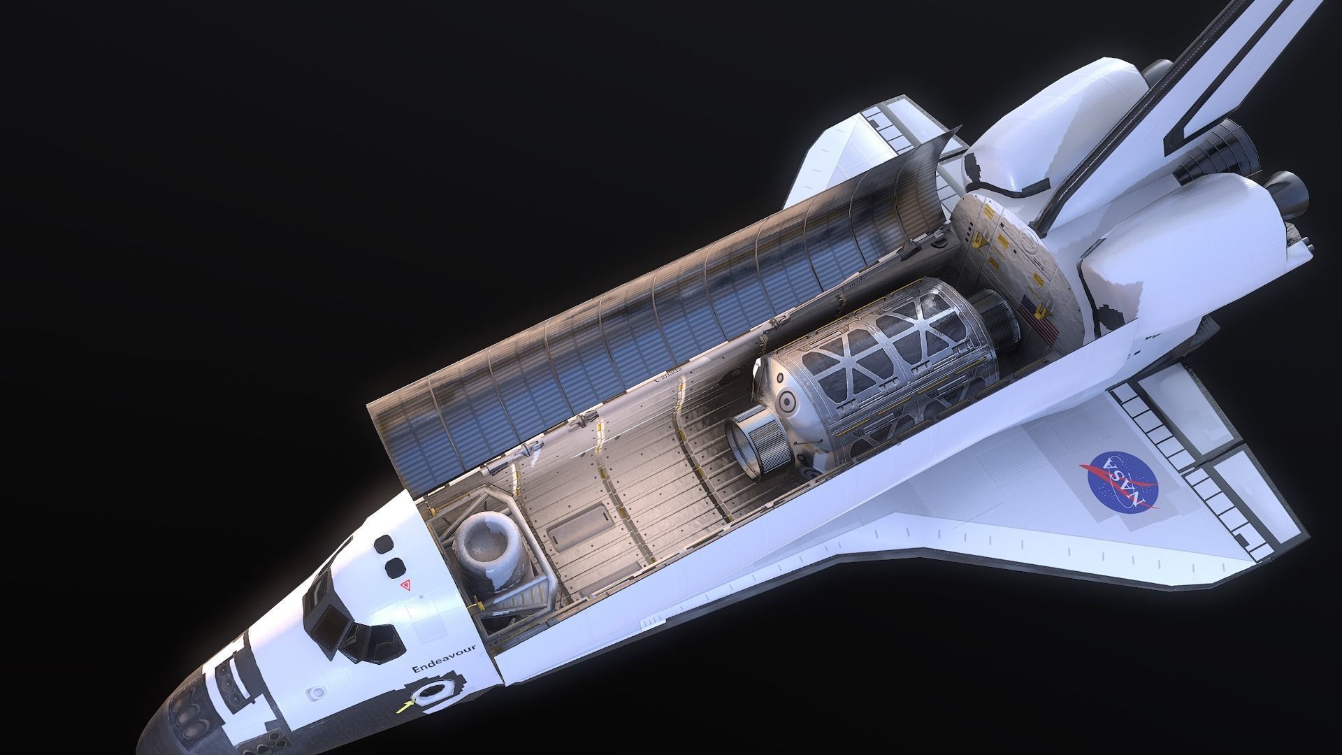 3D model Shuttle Endeavour VR / AR / low-poly | CGTrader