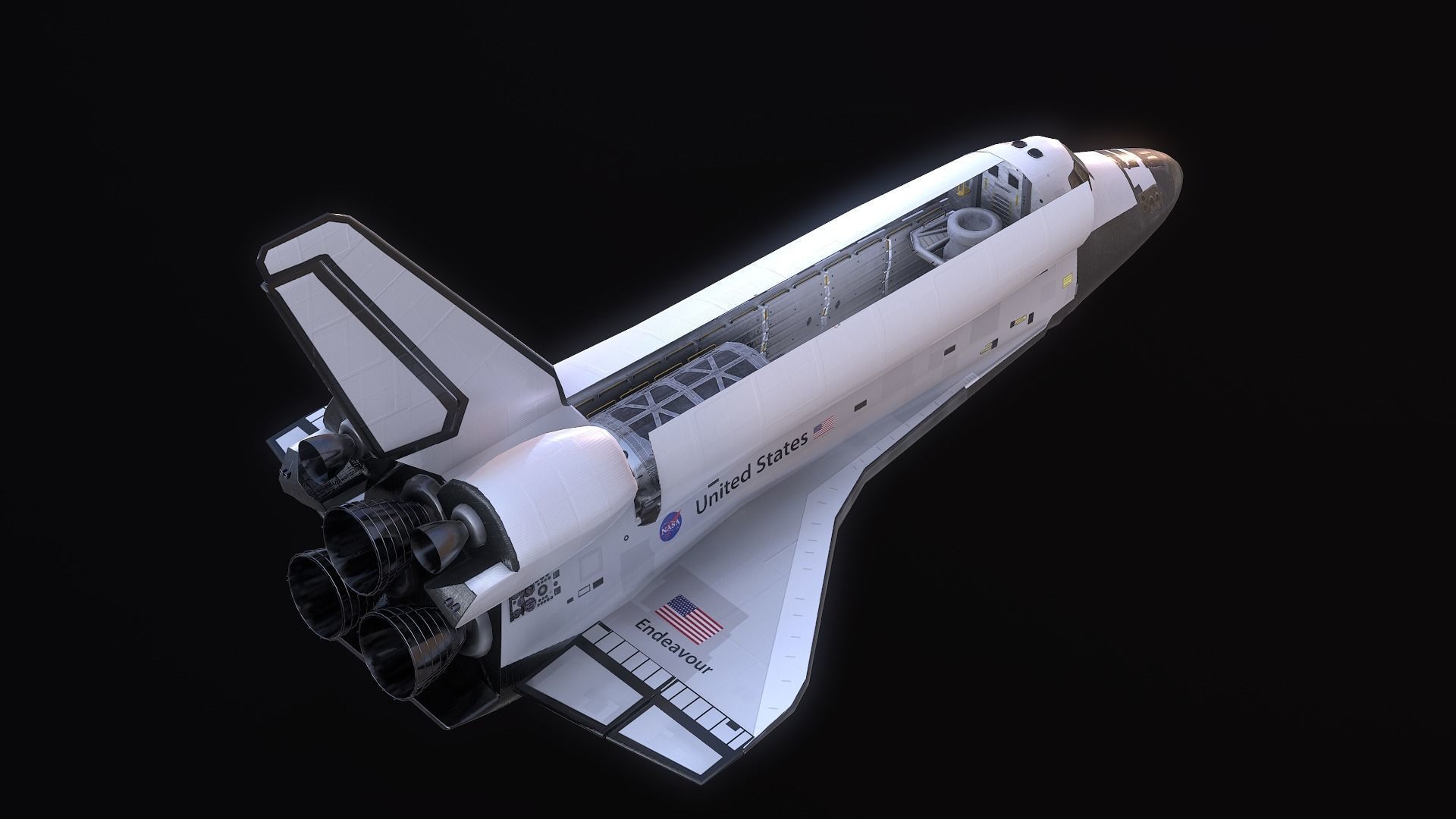 3D model Shuttle Endeavour VR / AR / low-poly | CGTrader