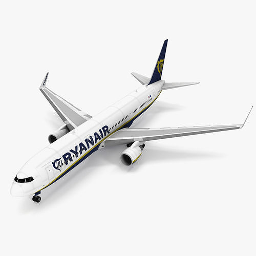 3D model Boeing 767-300ER Ryanair Airlines VR / AR / low-poly | CGTrader