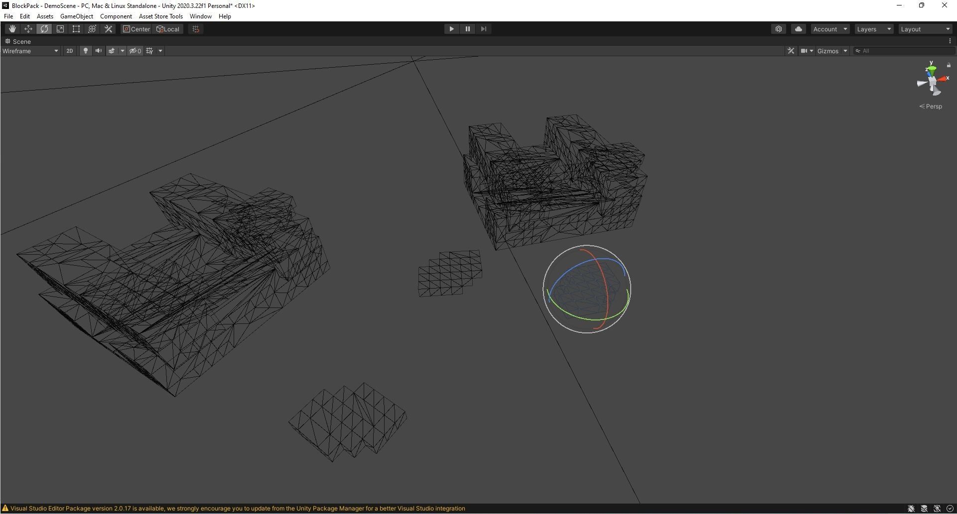 3D model Block Pack Campfire - block styled voxel campfire VR / AR ...