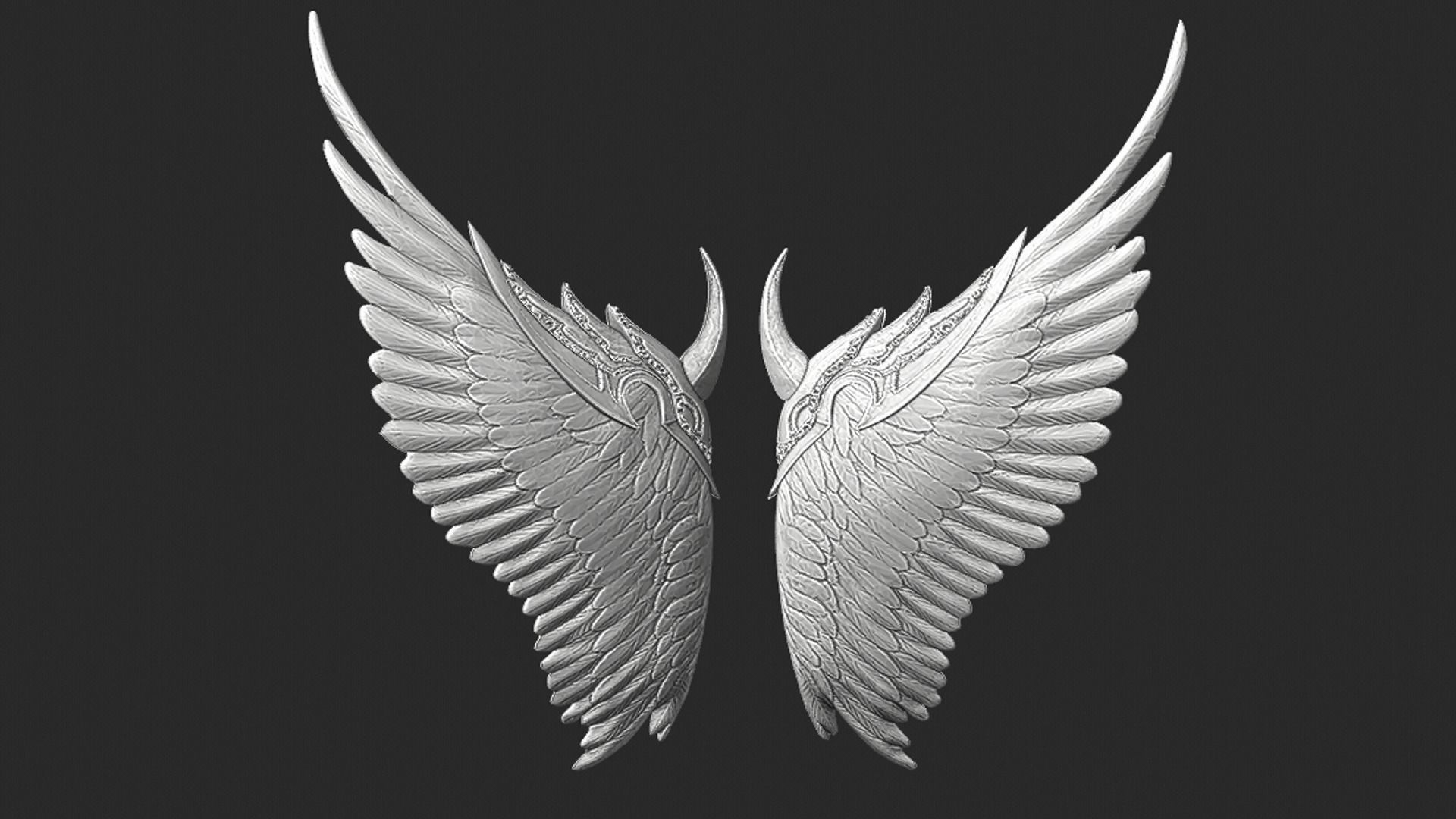 Angel Wing 3D model 3D printable | CGTrader