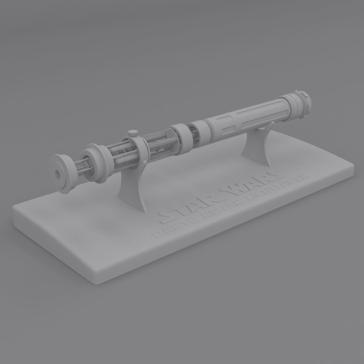 Darth Revan Lightsaber Red 3D model | CGTrader