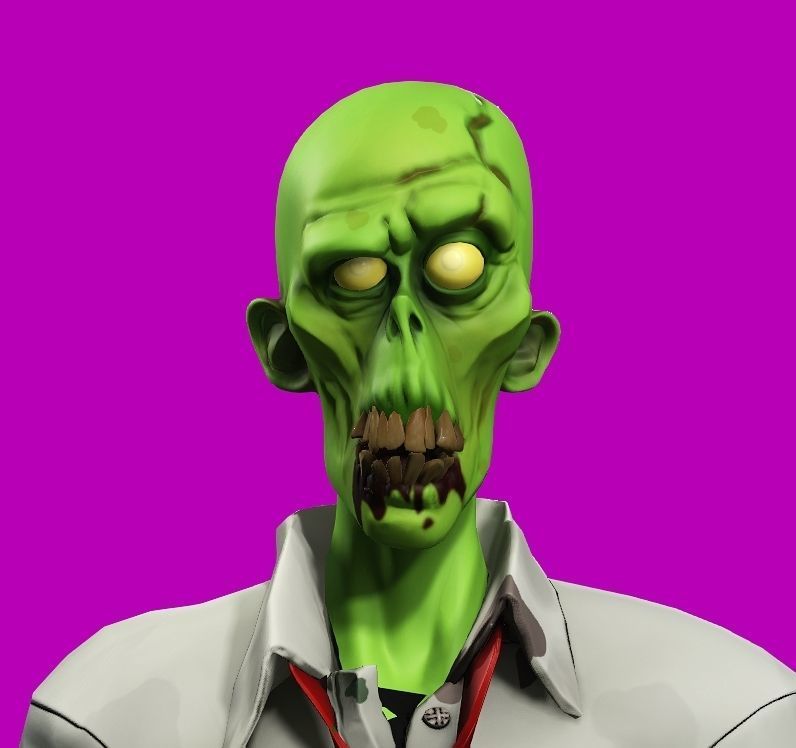 3D model stylized zombie mike VR / AR / low-poly | CGTrader