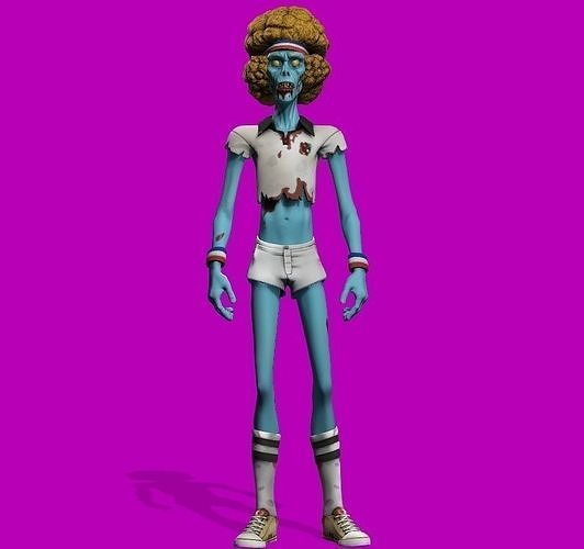 3D model stylized zombie ryan VR / AR / low-poly | CGTrader