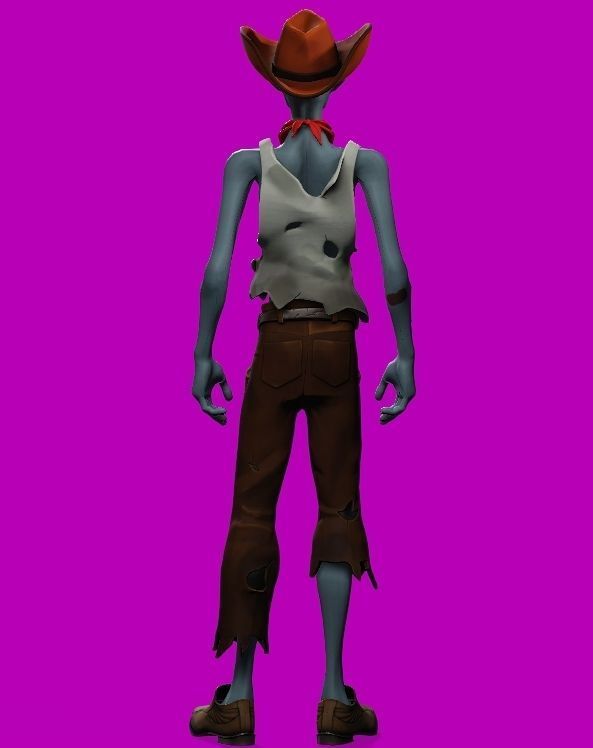 3D model stylized zombie william V2 VR / AR / low-poly | CGTrader