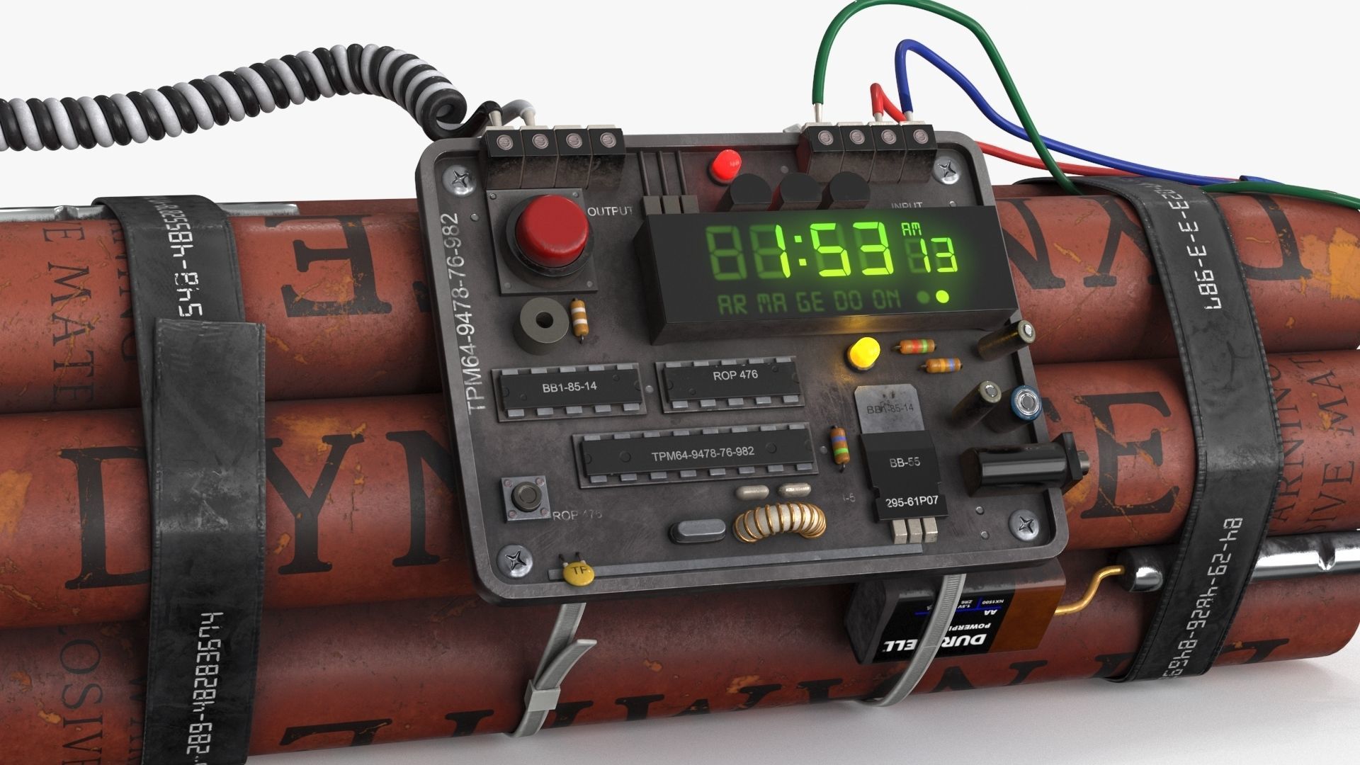 3D model Dynamit Time Bomb VR / AR / low-poly | CGTrader