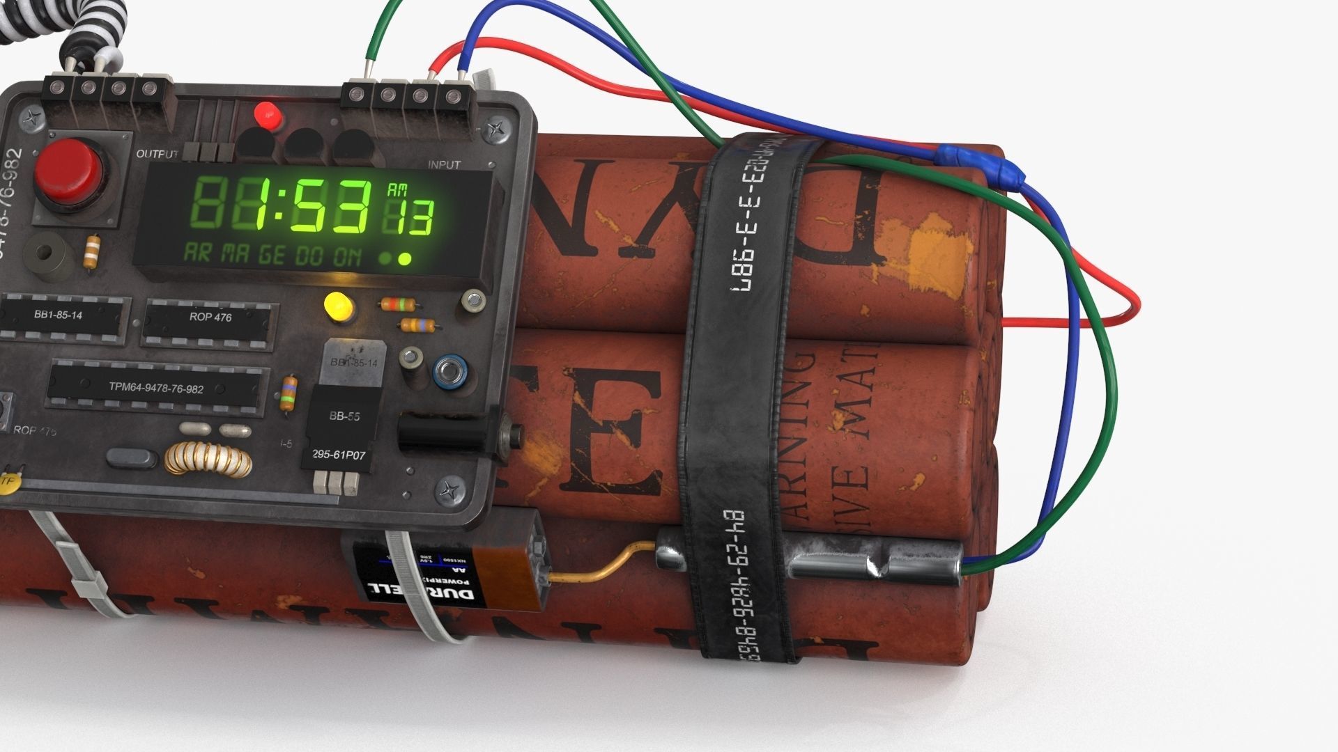 3D model Dynamit Time Bomb VR / AR / low-poly | CGTrader