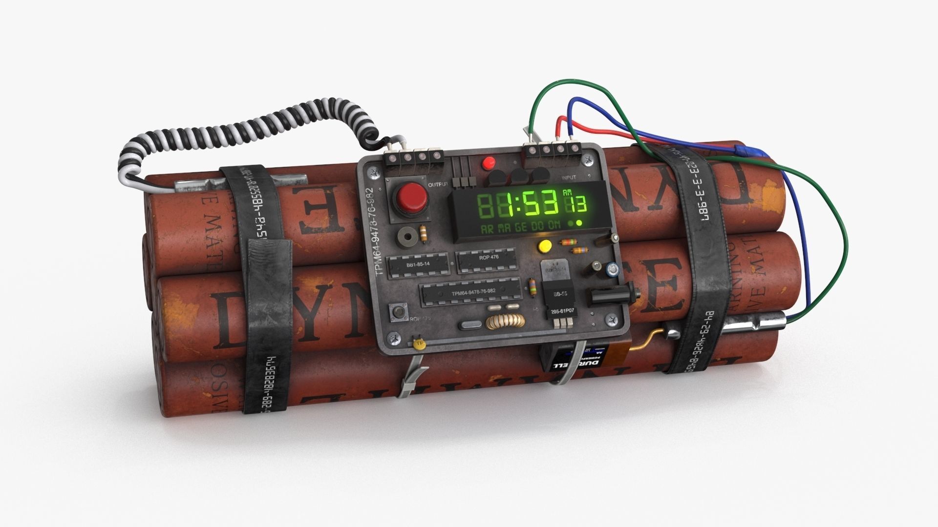 3D model Dynamit Time Bomb VR / AR / low-poly | CGTrader