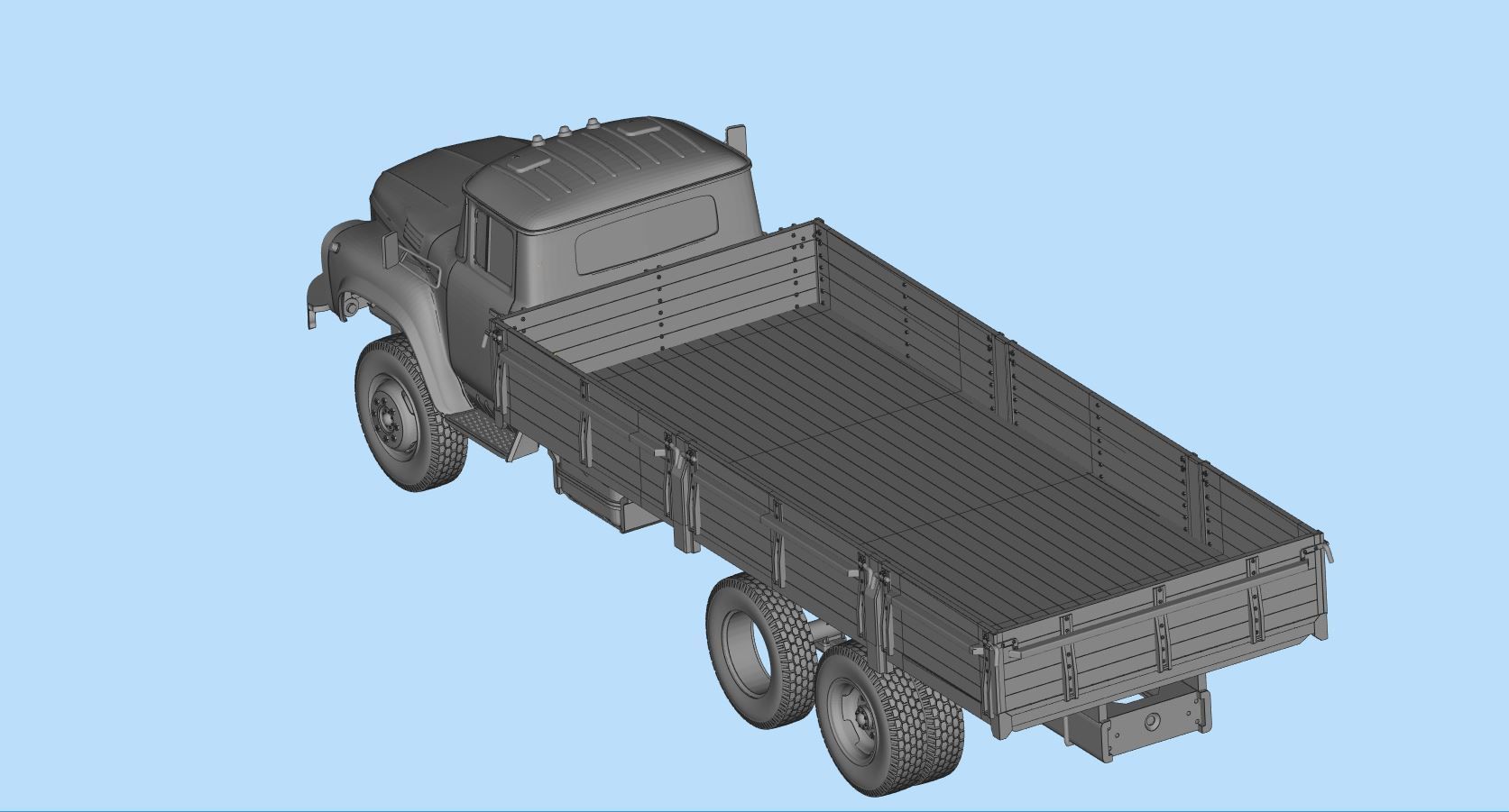 ZIL 133GYA truck model stl printable rc truck kits 3D model 3D ...