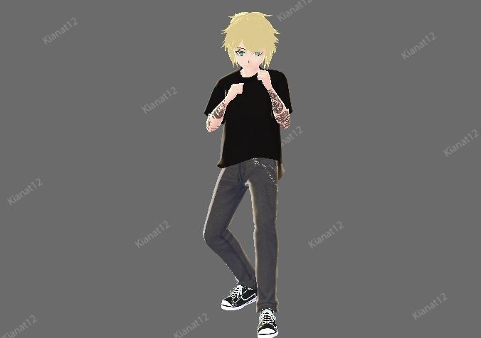3D model 3d male vrchat avatar VR / AR / low-poly | CGTrader